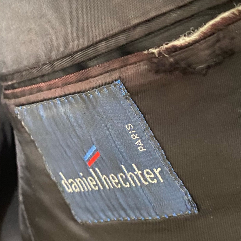 Daniel Hechter Herringbone Wool Men's Suit - Gem